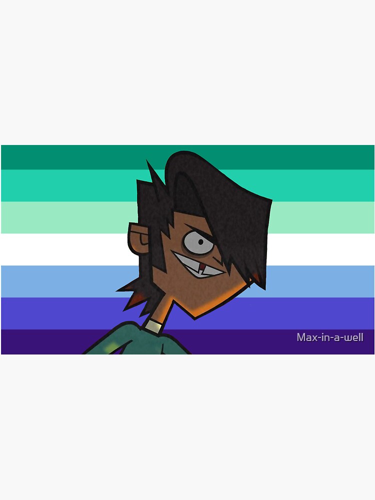 "Mal Total Drama pride flag" Sticker for Sale by Max-in-a-well | Redbubble