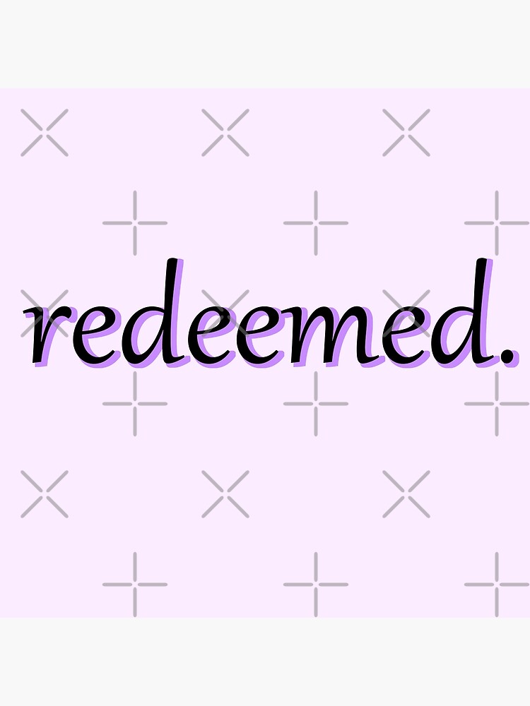 "Cute Aesthetic Purple Redeemed Christian Design" Poster for Sale by ...