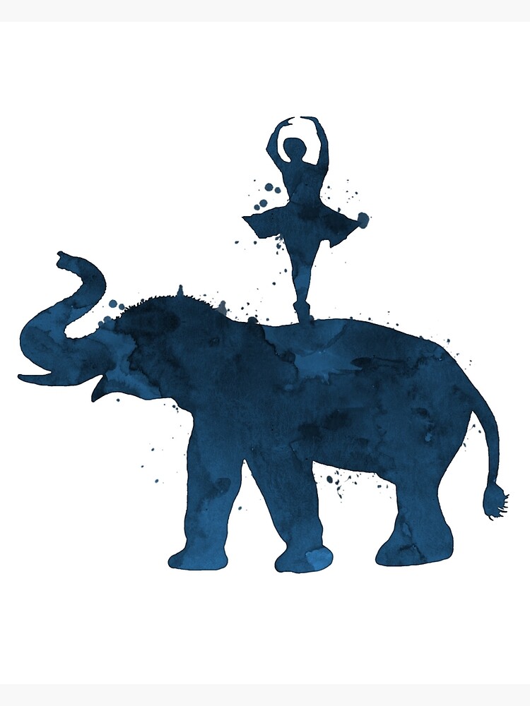 "Elephant And Ballet dancer" Poster by TheJollyMarten | Redbubble
