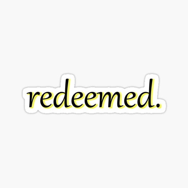 "Cute Aesthetic Yellow Redeemed Christian Design" Sticker for Sale by ...