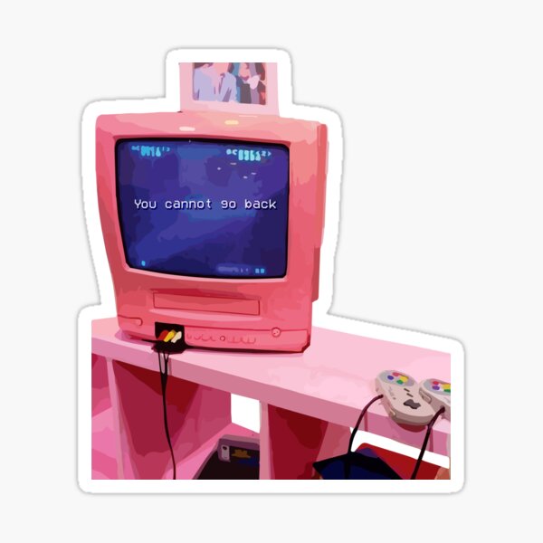 "VHS TV Y2K Nostalgia" Sticker for Sale by I-Cant-We-Can | Redbubble