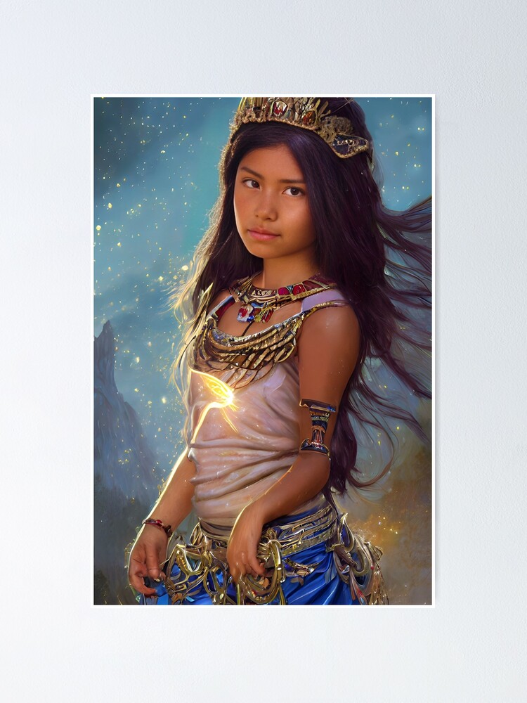 "Inca Princess 01" Poster by GOLDENLIONPERU | Redbubble