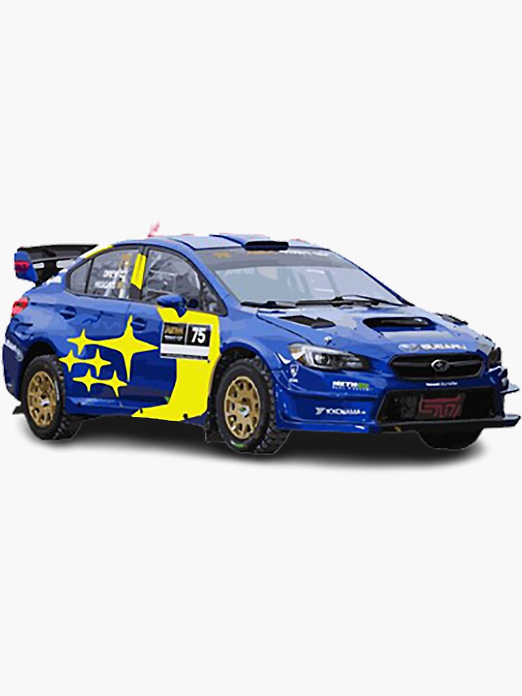 "WRC - World Rally Blue" Sticker for Sale by NatashaVaughan | Redbubble