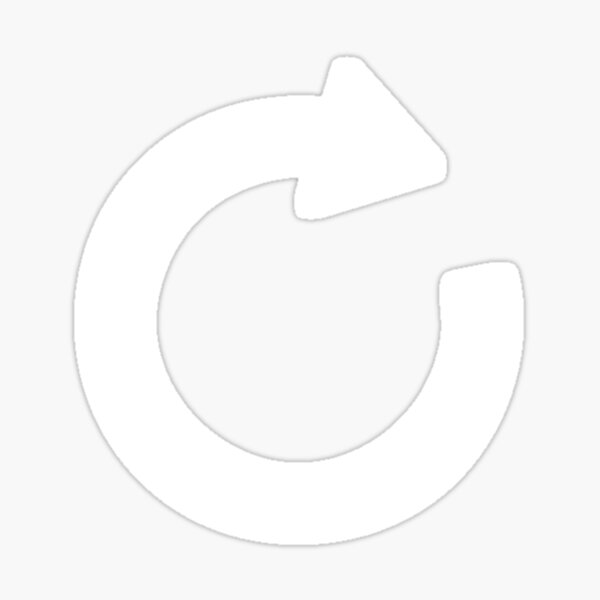 "RELOAD White" Sticker for Sale by Mesusi | Redbubble