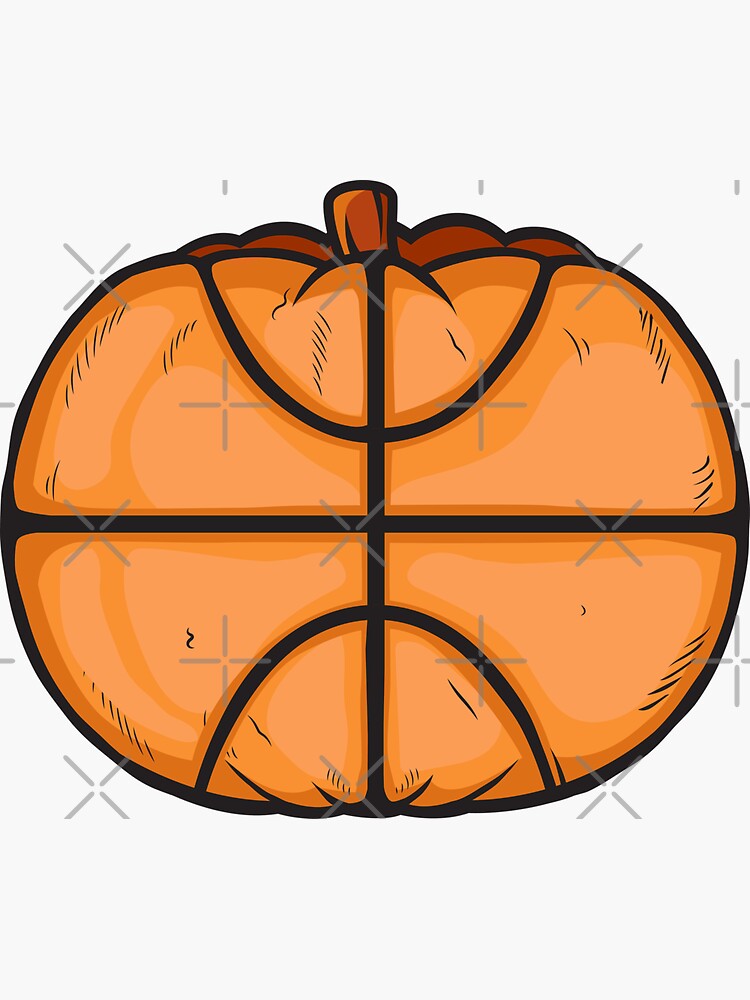 "Basketball Pumpkin Head Halloween" Sticker for Sale by Candaria ...