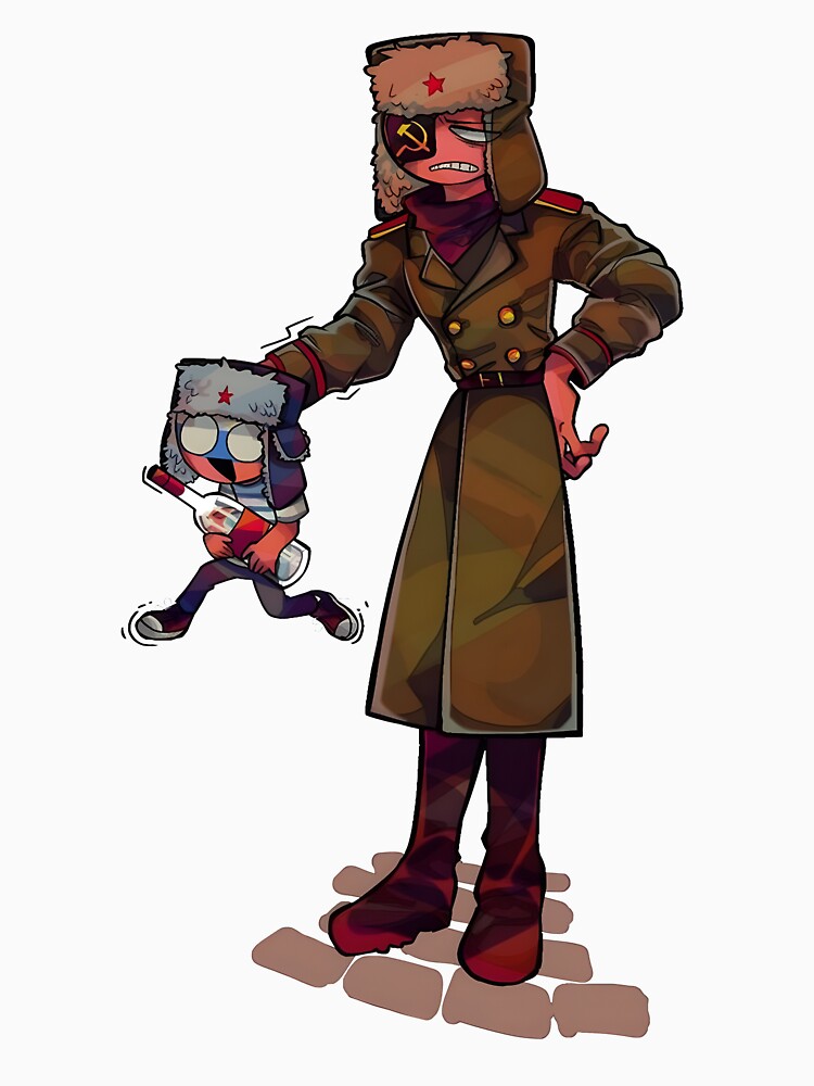 "Russia and USSR Countryhumans" T-shirt for Sale by NilLangenohl ...