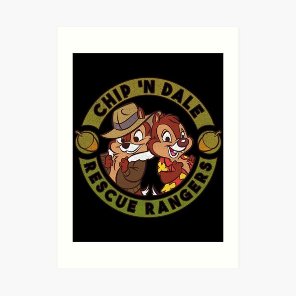 "Chip 'N Dale Rescue Rangers Logo" Art Print for Sale by intrieri68ukyu ...