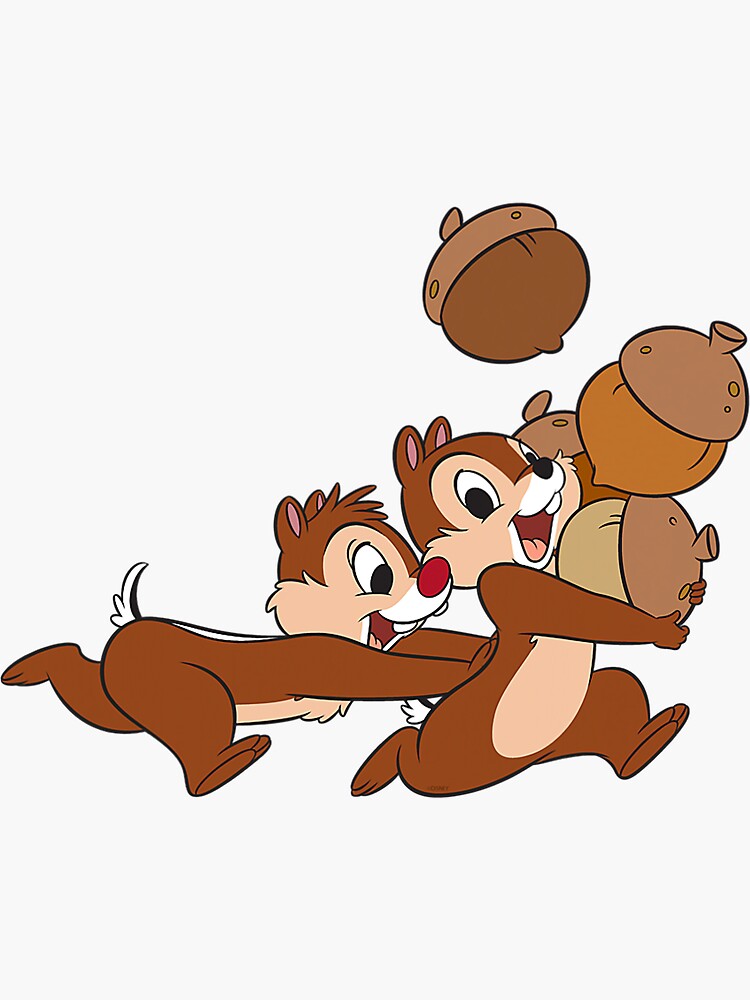 "Chip n Dale Chipmunks Acorn Run" Sticker for Sale by dimpfl5abbz ...