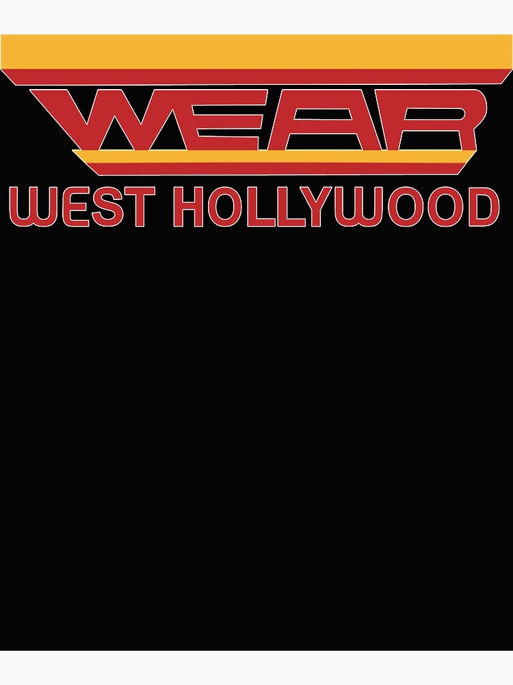 "WEAR WEST HOLLYWOOD RETRO 80s BRITISH ROCK ICON " Poster for Sale by ...