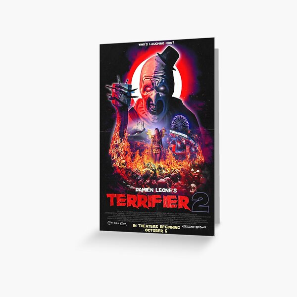 "Vintage Movies Terrifier 2 Poster" Greeting Card for Sale by busttedd ...