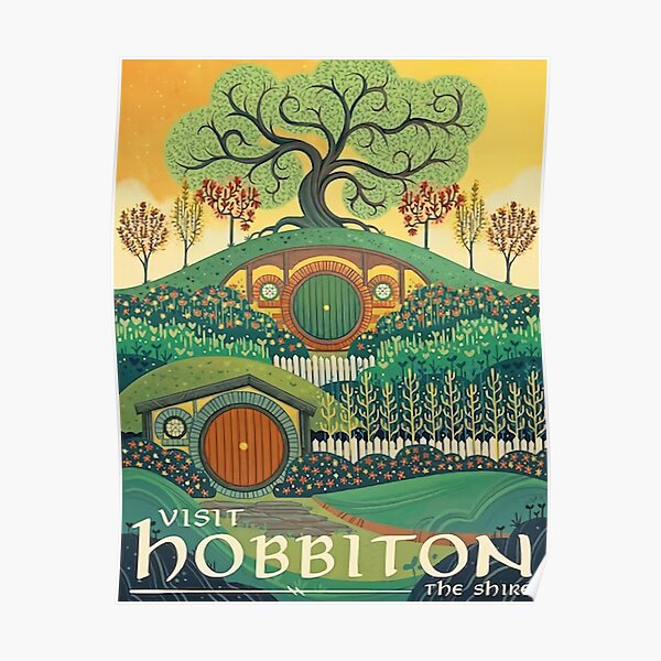 "Besuchen Sie Hobbiton das Auenland" Poster von brittanse | Redbubble