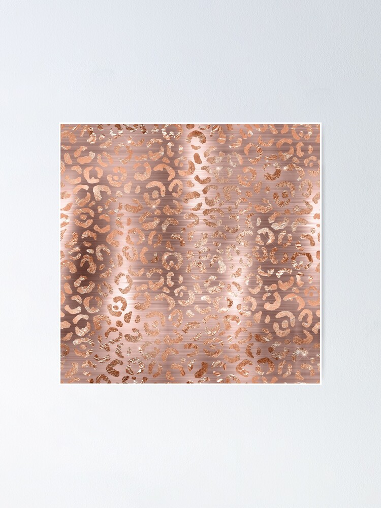 "Trendy Rose Gold Leopard Textures 3 | Rose Gold Textures | Leopard ...
