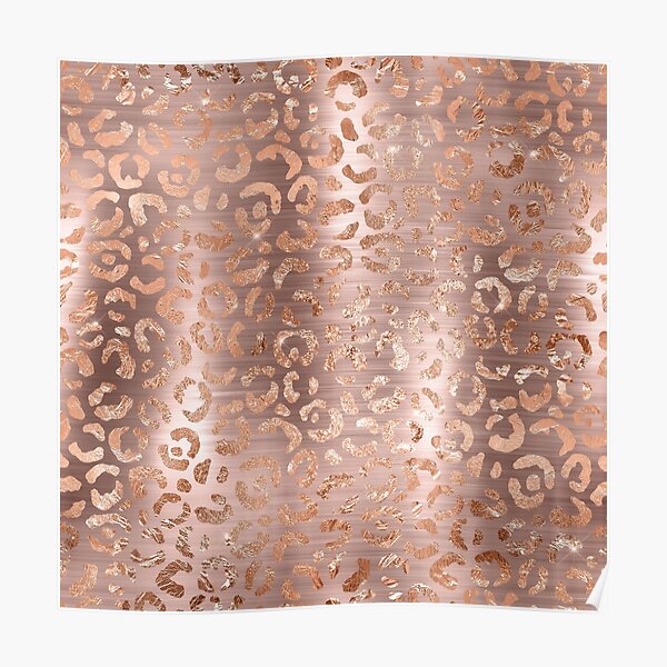 "Trendy Rose Gold Leopard Textures 3 | Rose Gold Textures | Leopard ...