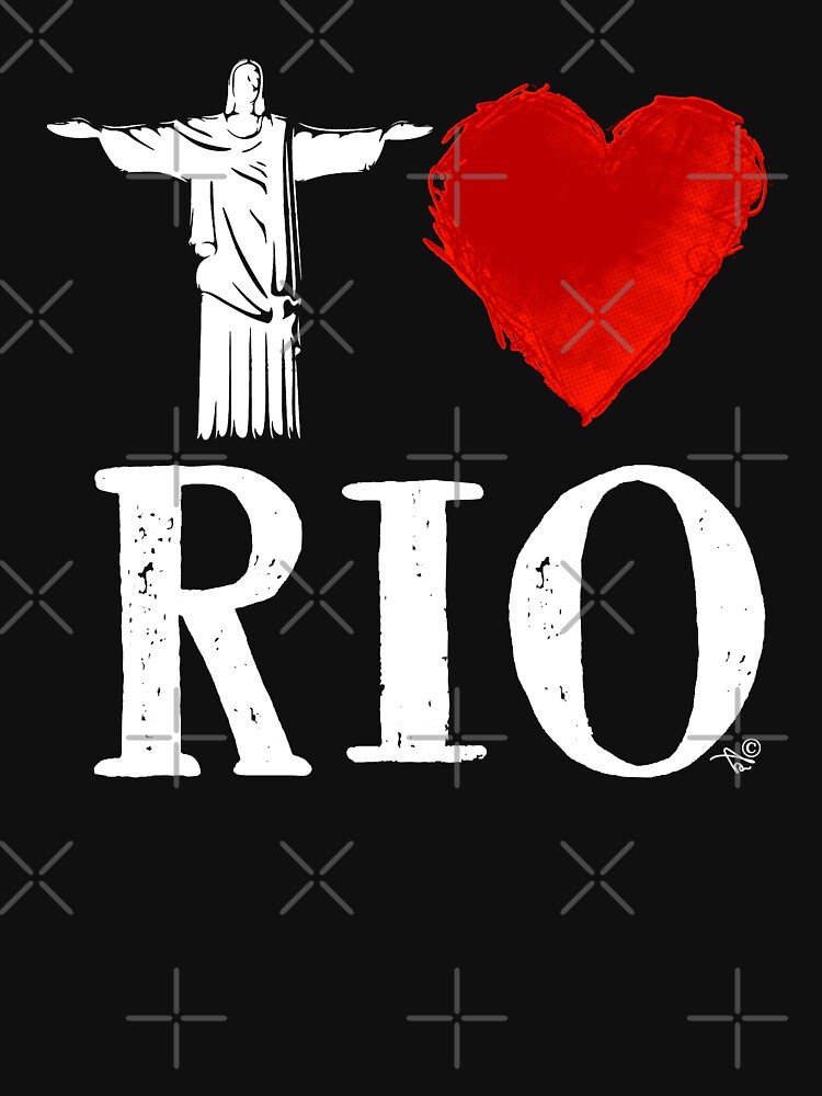 "I Heart Rio de Janeiro (remix) by Tai's Tees" T-shirt for Sale by ...