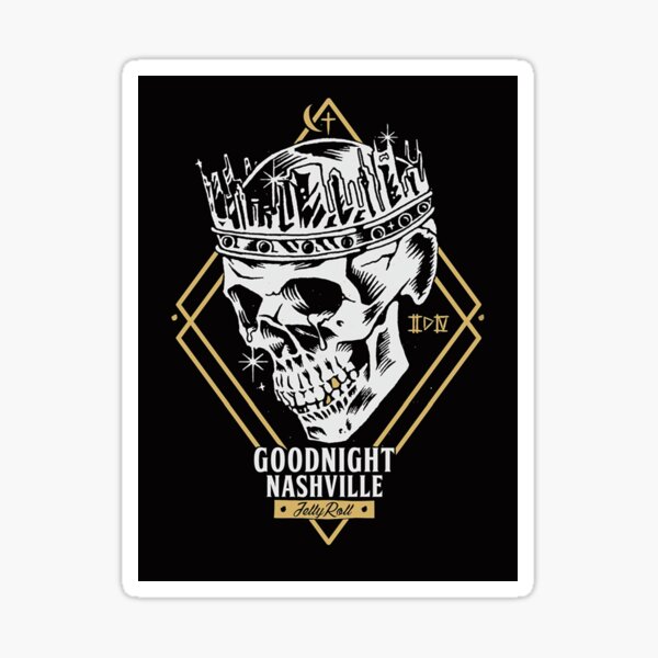 "goodnight skull" Sticker for Sale by Labagshopee | Redbubble