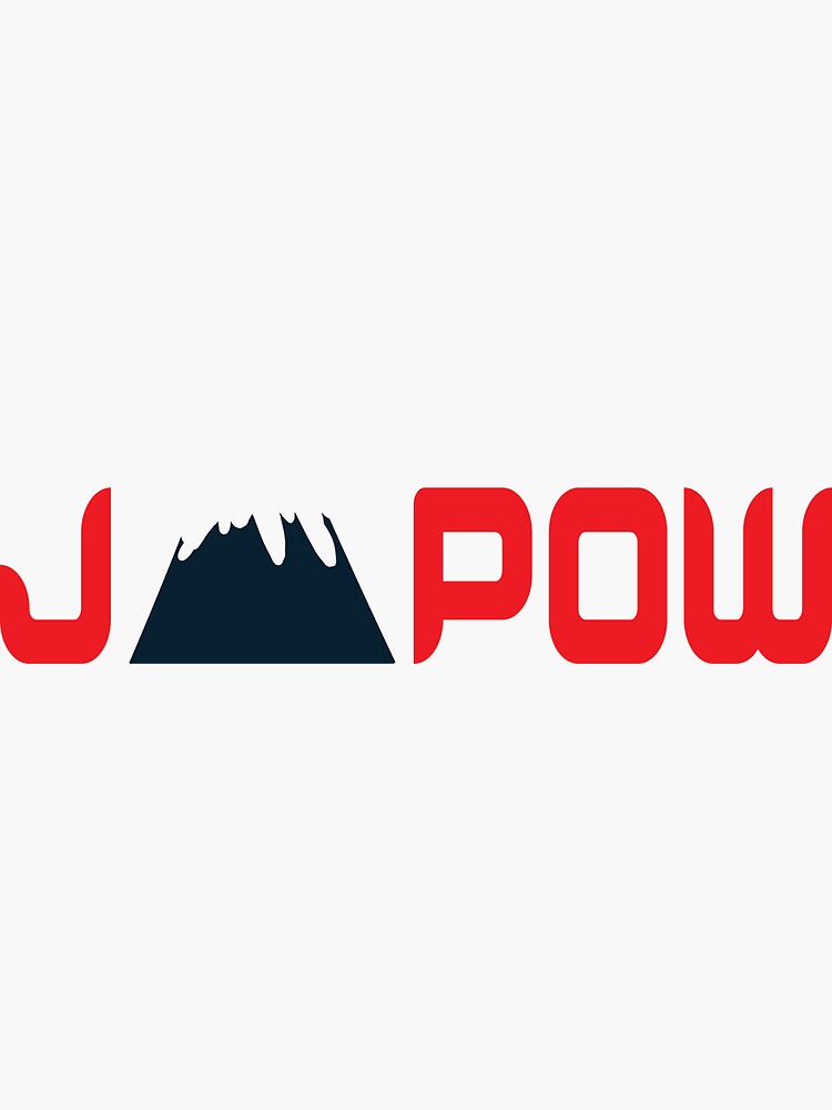"Japow Mt Fuji" Sticker for Sale by Mossiom | Redbubble