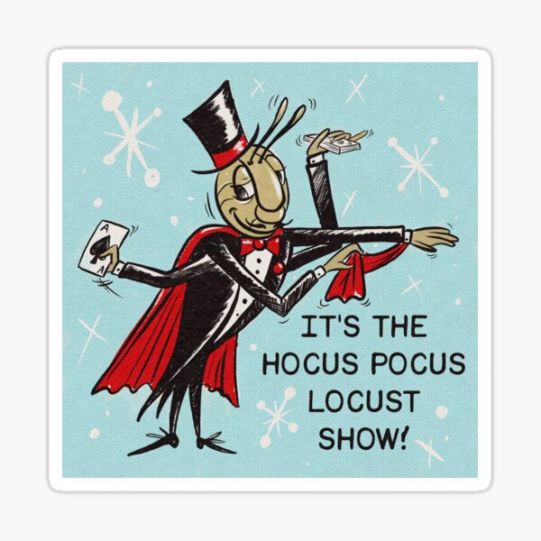 "Hocus Pocus Locust" Sticker for Sale by Genji-style | Redbubble
