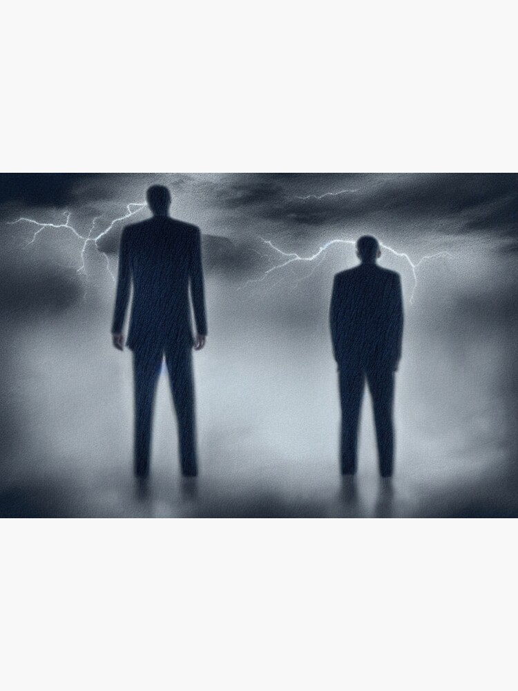 "Tall faceless men in a lightning storm" Poster for Sale by ...