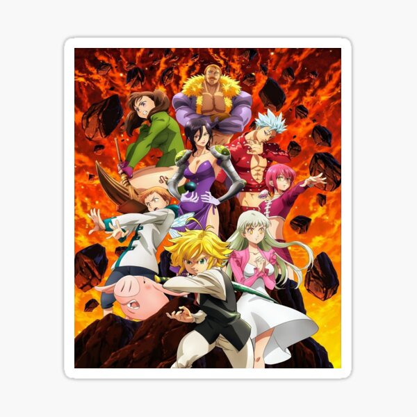"the seven deadly sins" Sticker for Sale by chetterubyzans | Redbubble