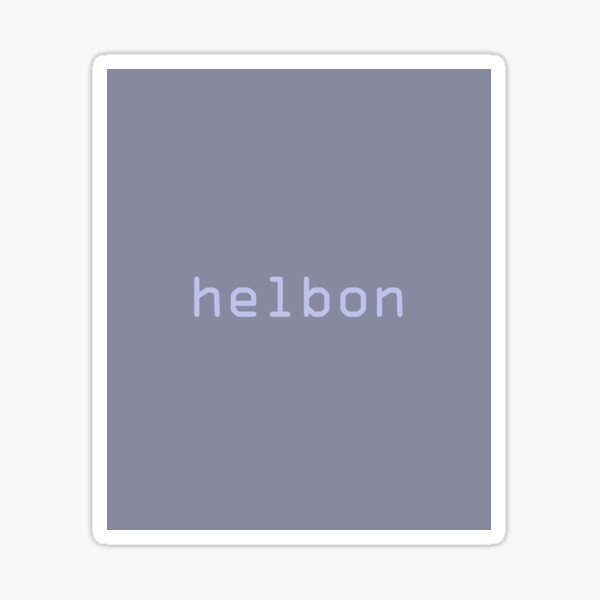"Helbon" Sticker for Sale by Helbon-art | Redbubble