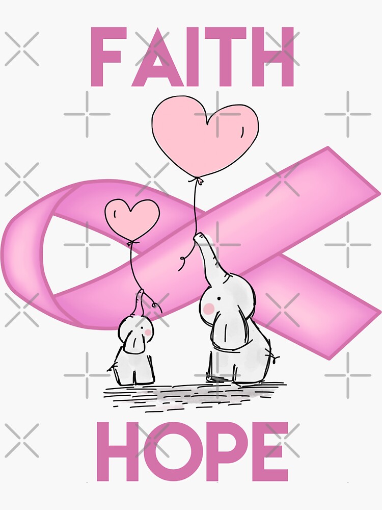 "Breast Cancer Awareness" Sticker for Sale by Cute-AF-Designs | Redbubble