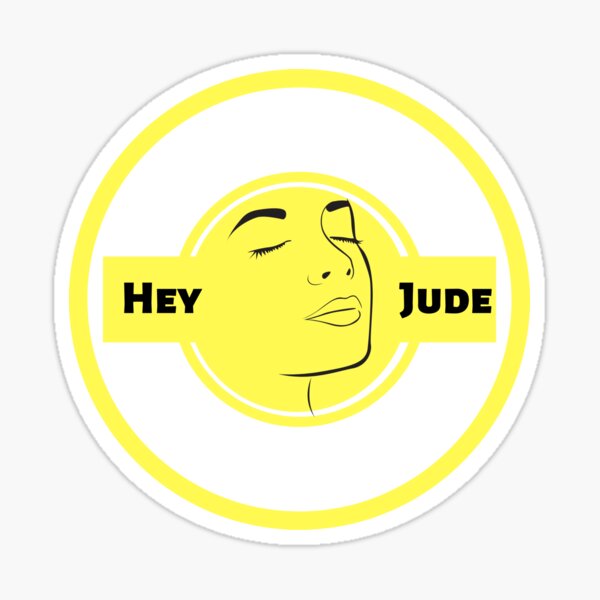 "Hey jude" Sticker for Sale by ShaniLeo | Redbubble