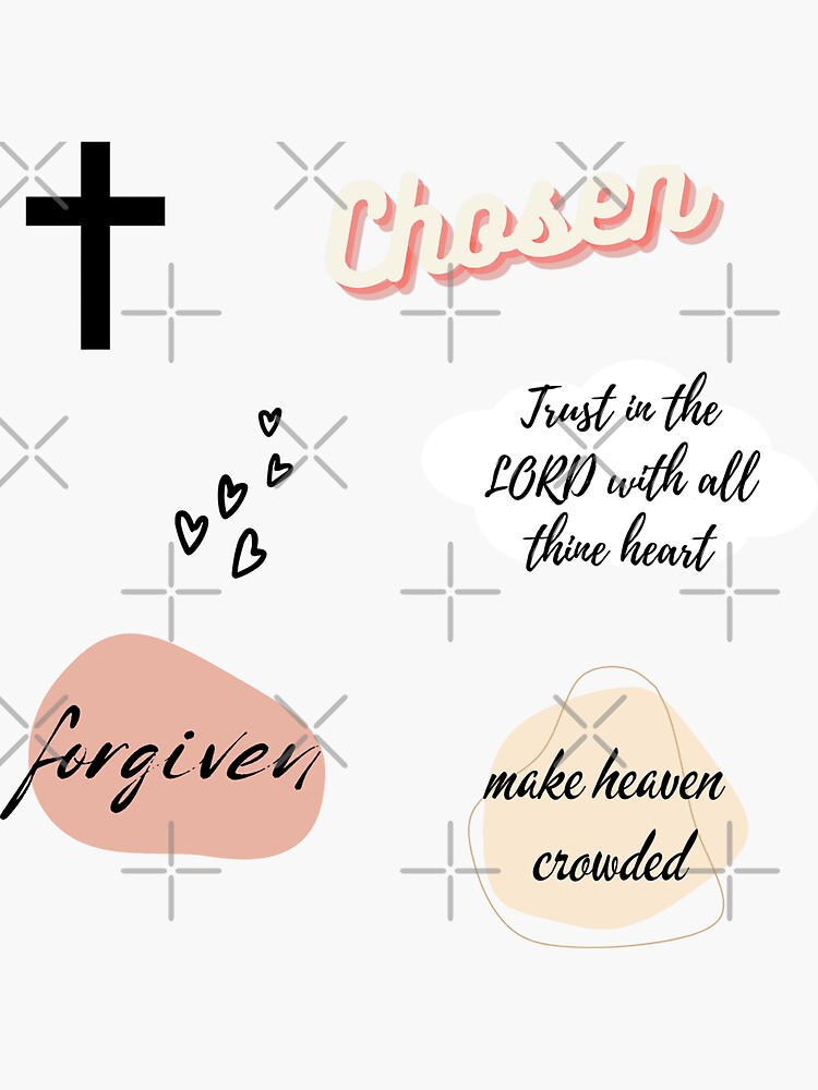 "Christian faith sticker pack / bundle" Sticker for Sale by ...