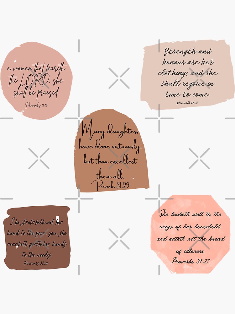 "Proverbs 31 woman sticker pack / bundle" Sticker for Sale by ...
