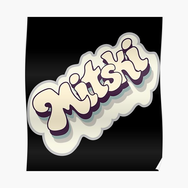 "Mitski Retro Font" Poster for Sale by Faithcampto | Redbubble