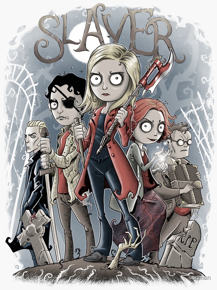 "Slayer" Sticker for Sale by saqman | Redbubble