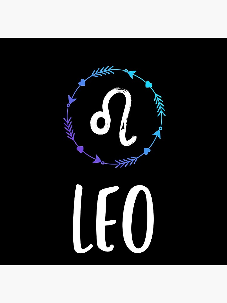 "Leo Zodiac Sign Arrow Border" Poster for Sale by Hellofriendco | Redbubble
