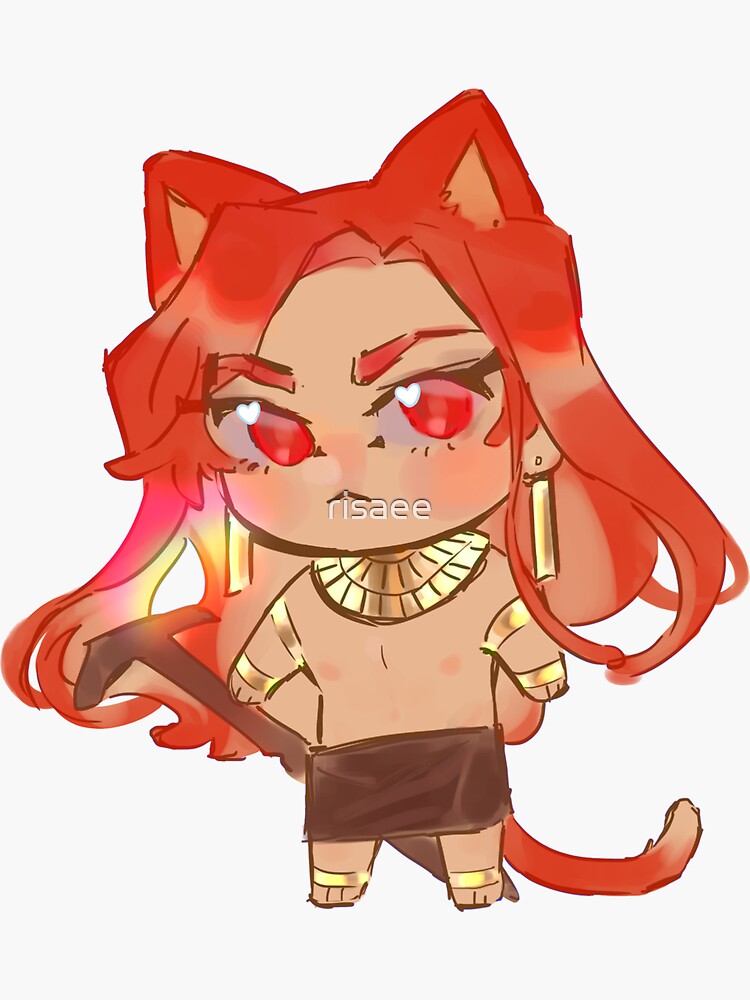 "catboy seth ennead" Sticker for Sale by risaee | Redbubble