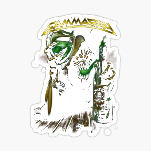 "GAMMA RAY BAND" Sticker for Sale by moniquepartner | Redbubble