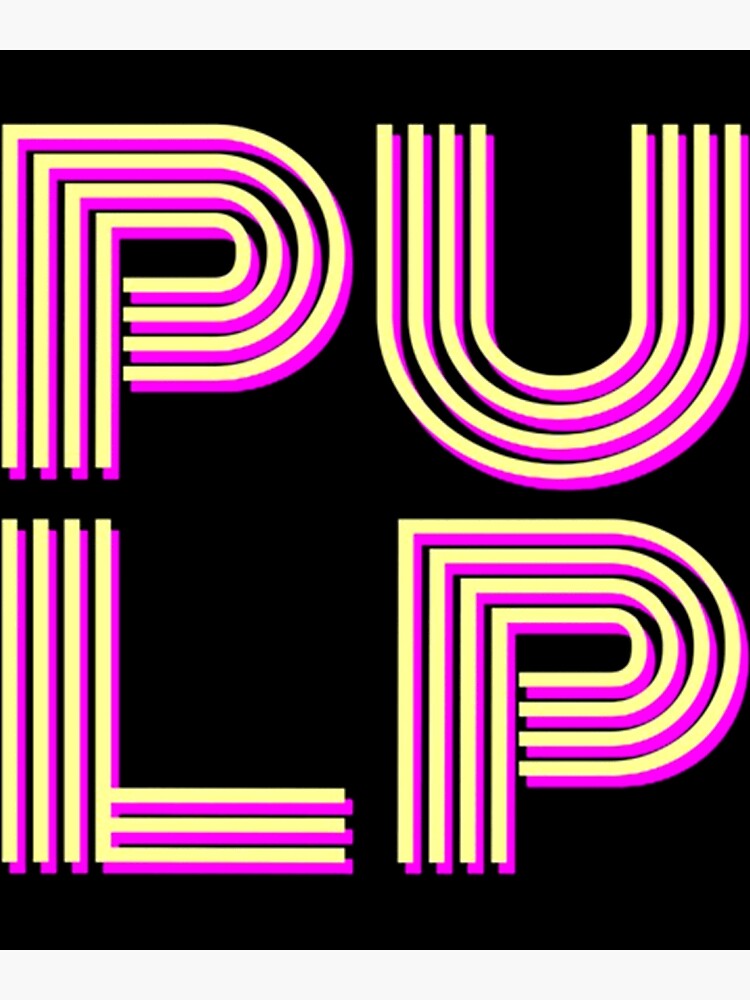 "90s rock PULP band logo" Poster for Sale by KAIDENJOHNSON | Redbubble