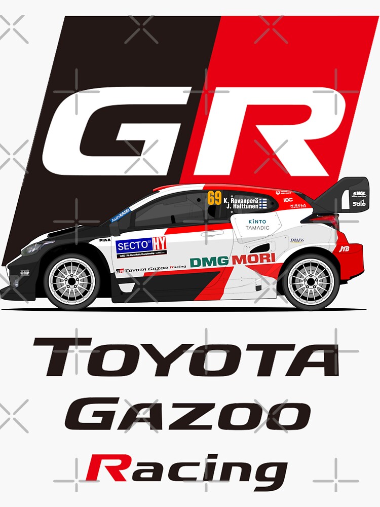"Kalle Rovanpera yaris 2022" Sticker for Sale by purpletwinturbo ...