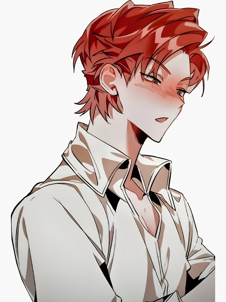 "Manhwa red hair" Sticker for Sale by MareKnoll | Redbubble