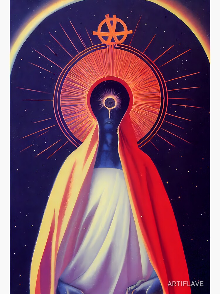 "Atomic Holiness of a Nucleus Abstract Style " Sticker for Sale by ...