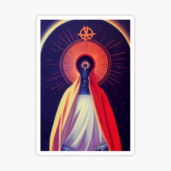 "Atomic Holiness of a Nucleus Abstract Style " Sticker for Sale by ...