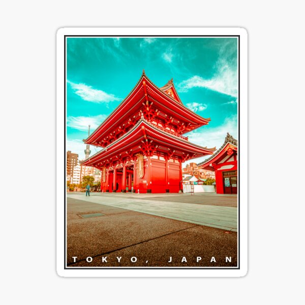 "Sensoji Temple, Tokyo, Japan" Sticker for Sale by Voyage-Lover | Redbubble