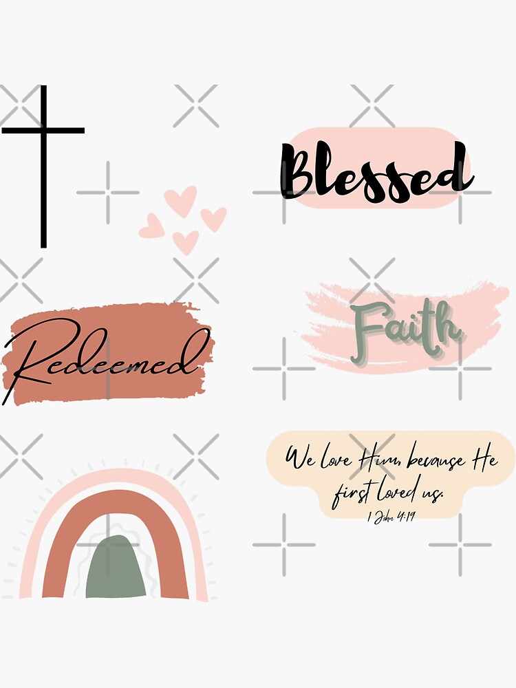"Christian faith sticker pack / bundle" Sticker for Sale by ...