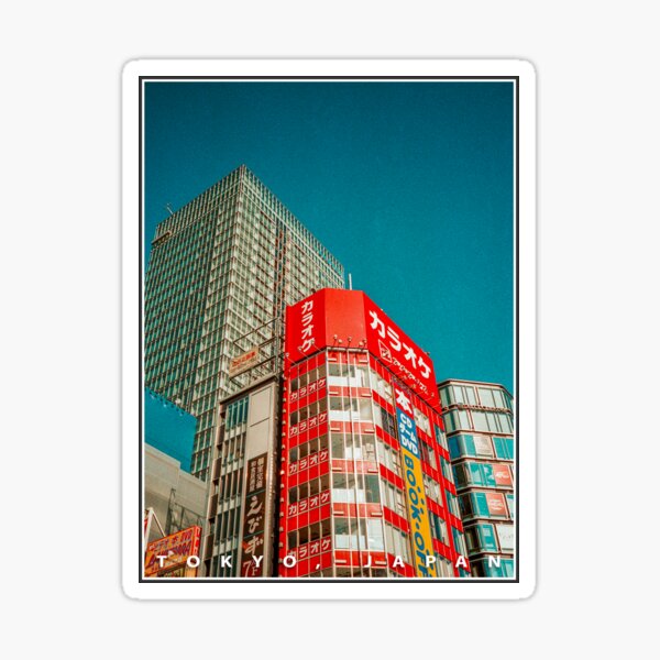"Tokyo Skyscrapers, Japan" Sticker for Sale by Voyage-Lover | Redbubble
