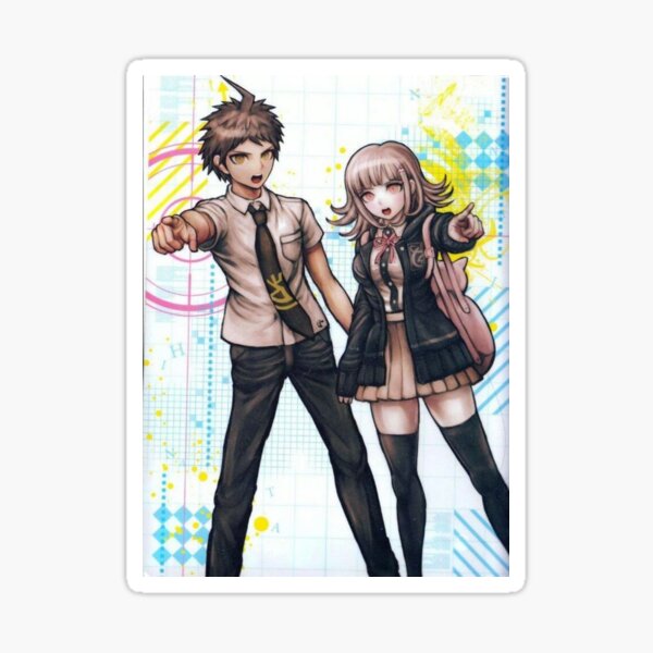 "Hajime and Chiaki" Sticker by TLS409 | Redbubble