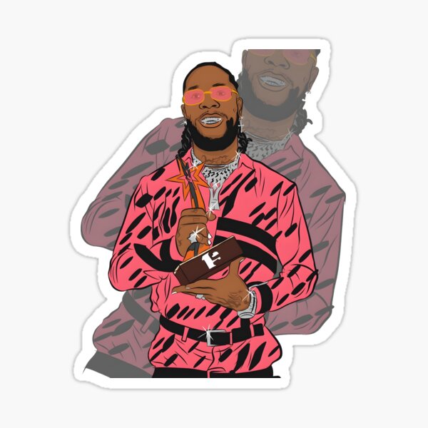 "Burna boy art pink" Sticker for Sale by PetraHaag | Redbubble