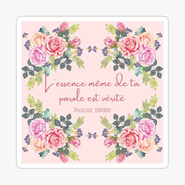 "L'essence Même de ta Parole est Vérité | 2023 | JW Year Text" Sticker ...