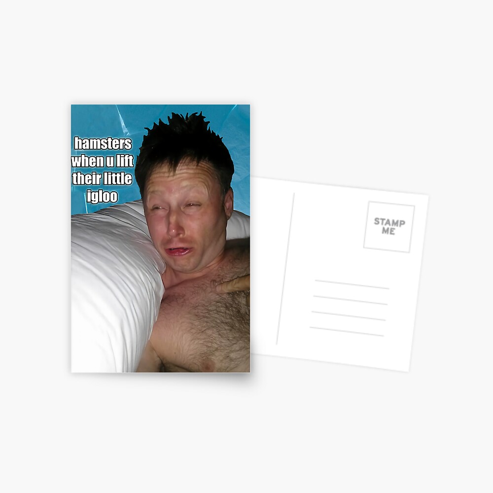 "Limmy Waking Up Guy Meme" Postcard for Sale by fomodesigns | Redbubble
