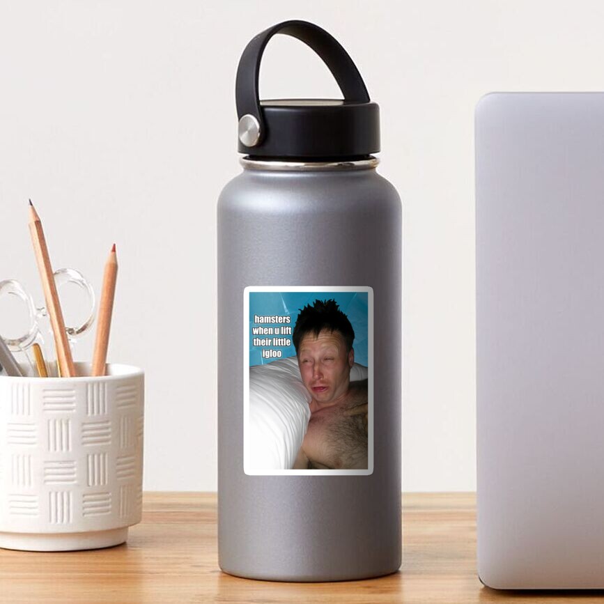 "Limmy Waking Up Guy Meme" Sticker for Sale by fomodesigns | Redbubble