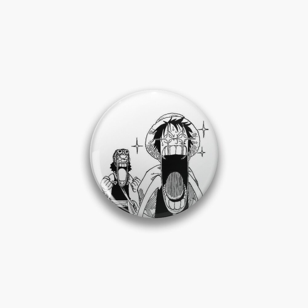 "Monkey D. Luffy One Piece" Pin for Sale by rosaschwan | Redbubble