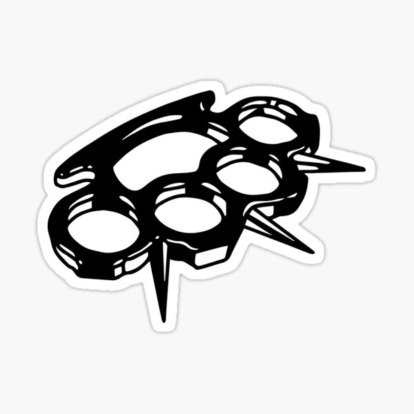"spiked knuckles" Sticker for Sale by Ulfenborg | Redbubble