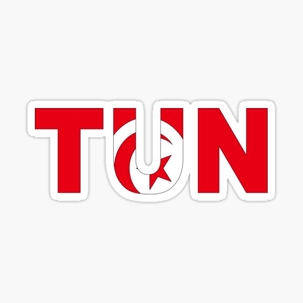 "TUN - Tunis, Tunisia | Airport Code & Flag" Sticker for Sale by ...