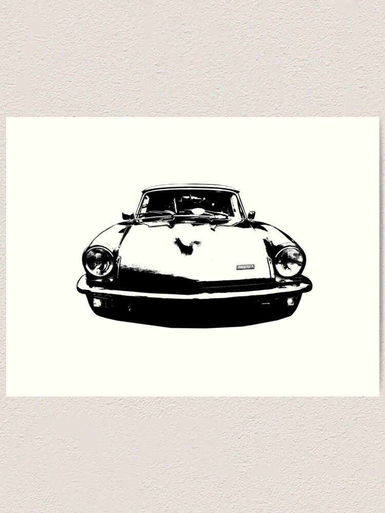 "Triumph GT6 Mk3 1970s British classic car monoblock black" Art Print ...
